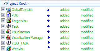 Command 'Commit', Command 'Commit Project'